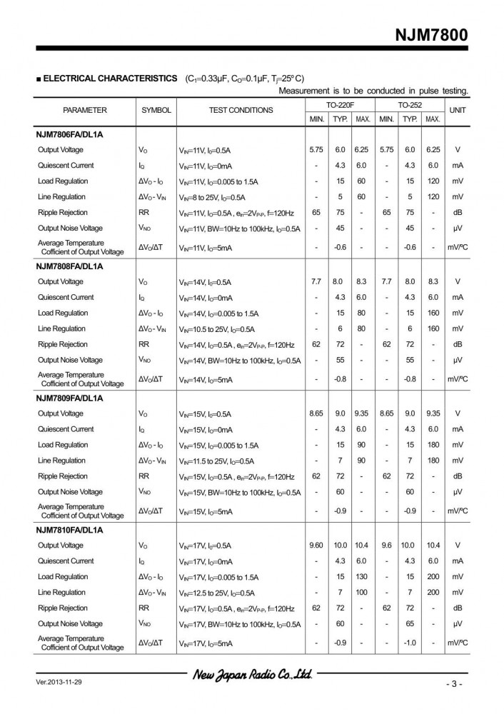 NJM7805DL1A-TE1 datasheet page 3