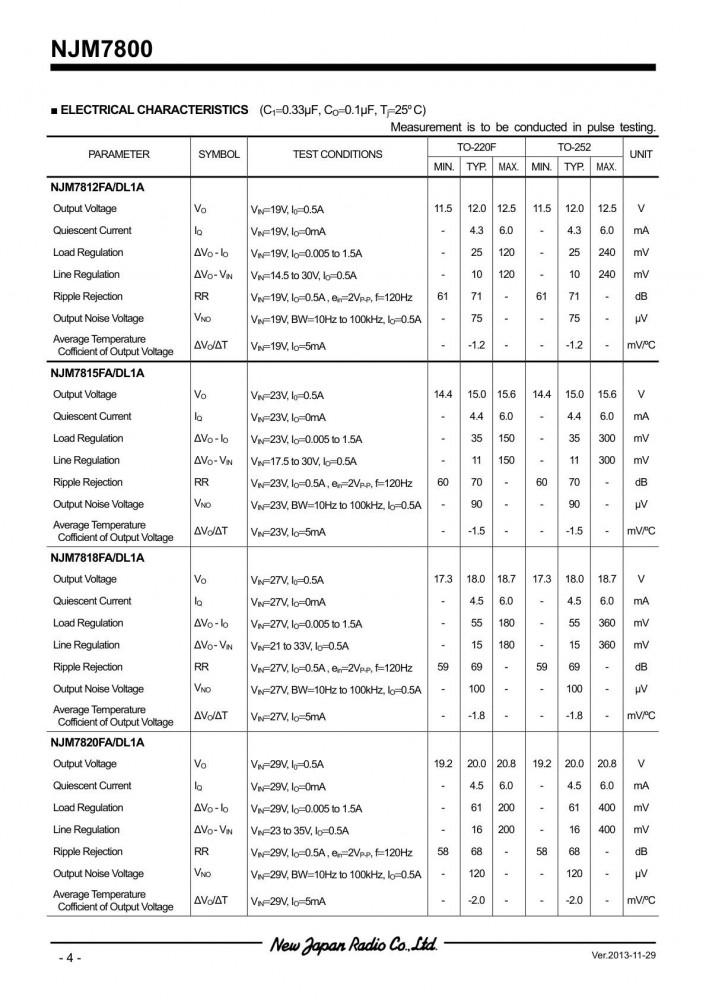 NJM7805DL1A-TE1 datasheet page 4