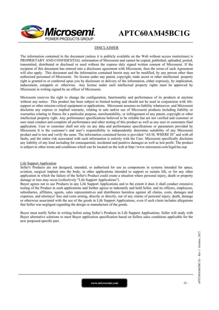 APTC60AM45BC1G document page 10
