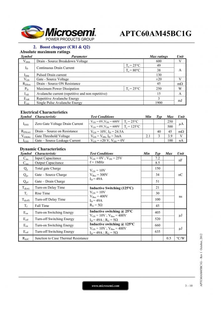 APTC60AM45BC1G document page 3