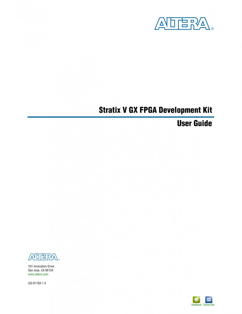 DK-DEV-5SGXEA7N user guide page 1