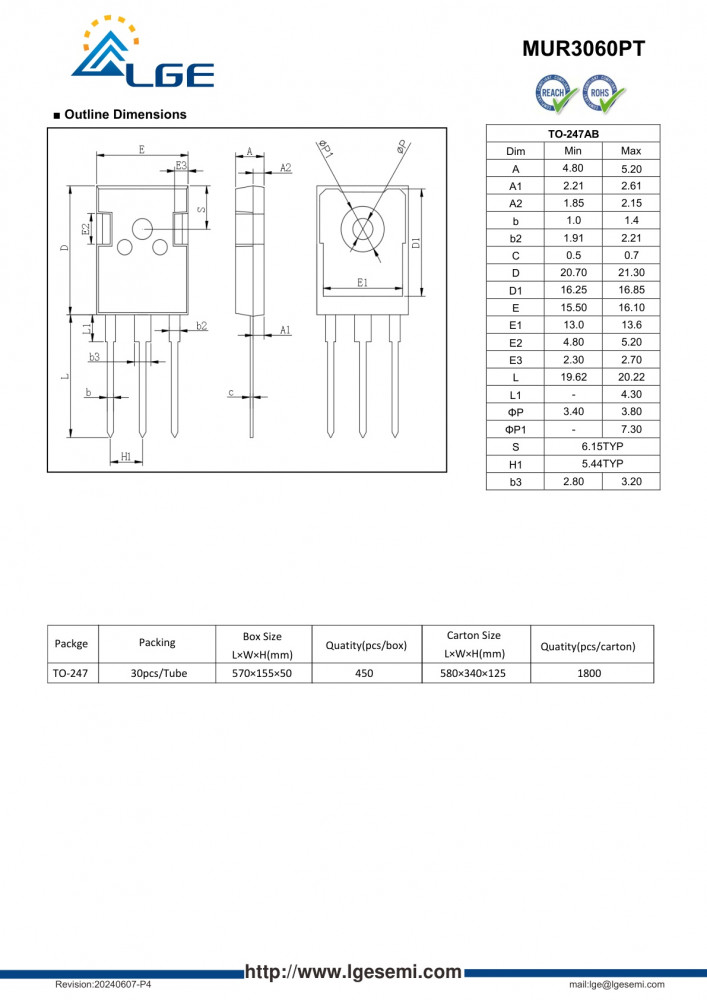 MUR3060PT datasheet page 4