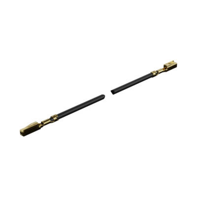 Pre-Crimped Lead MOX Female-to-MOX Female, Gold (Au) Plating, 150.00mm Length, 20 AWG, Black for sale