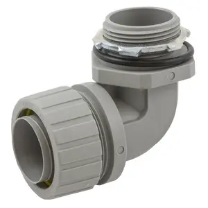 Kellems Wire Management, Liquidtight System, PolyTuff® Straight Male Liquid Tight Connector, 1 1/4