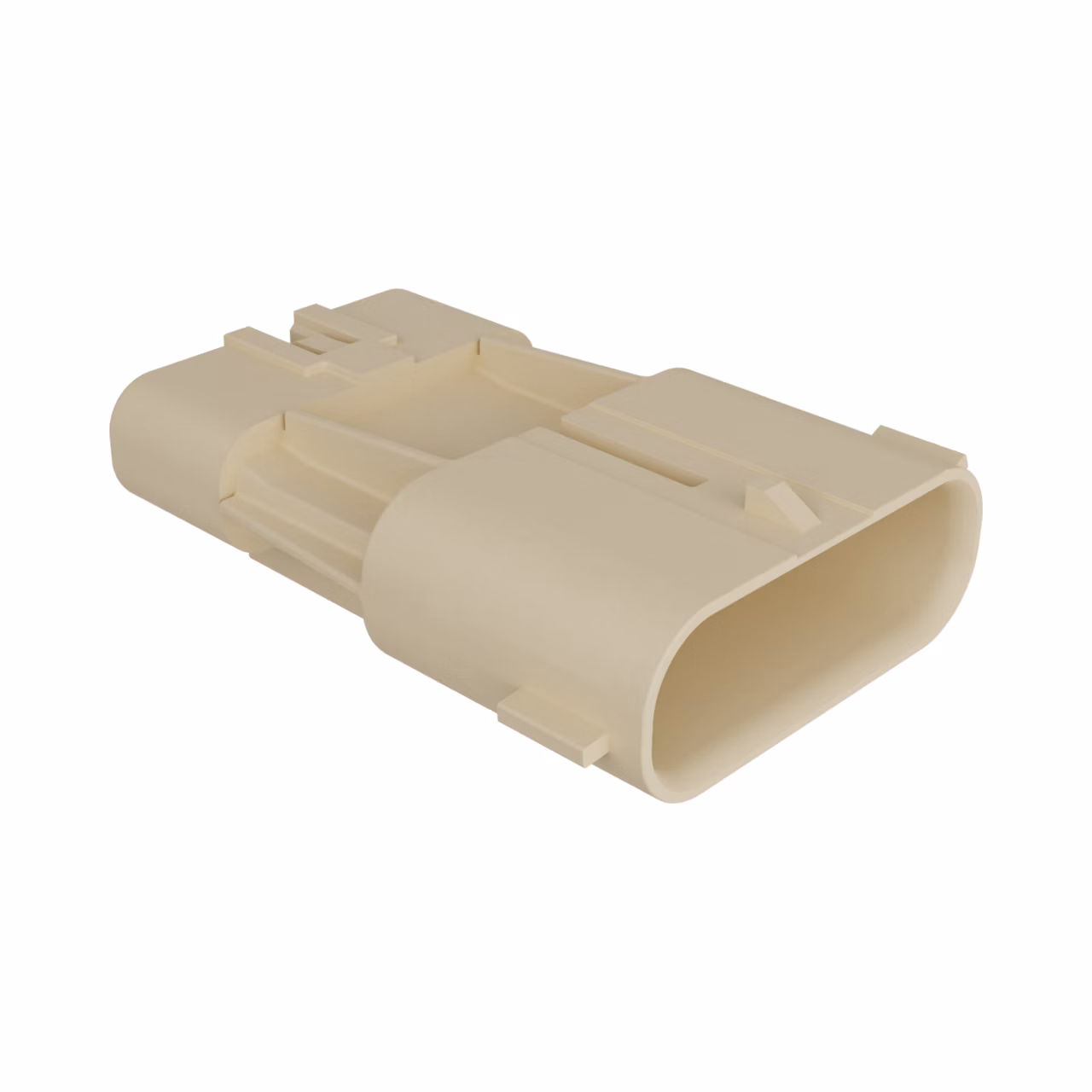 Squba Sealed Plug Assembly with Clipslot, 1.80mm Pitch, Single Row, 8 Circuits, Red