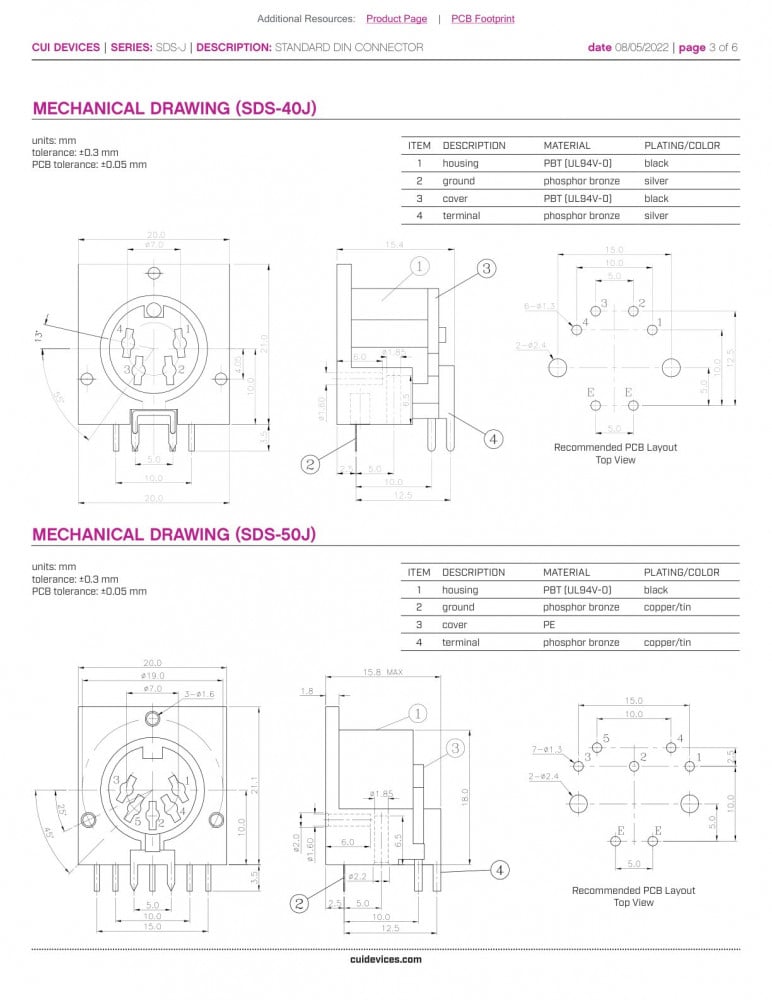 SDD-130J datasheet page 3