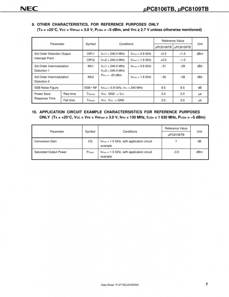UPC8106TB datasheet page 7