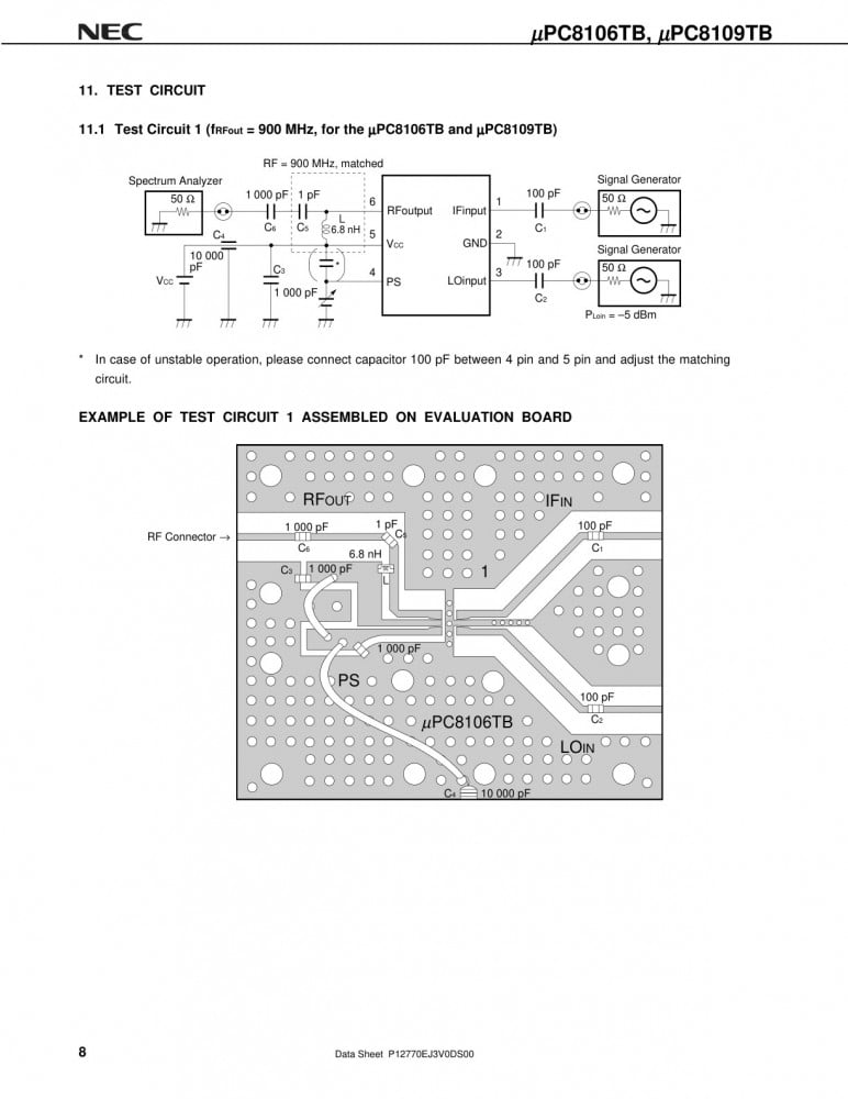 UPC8106TB datasheet page 8