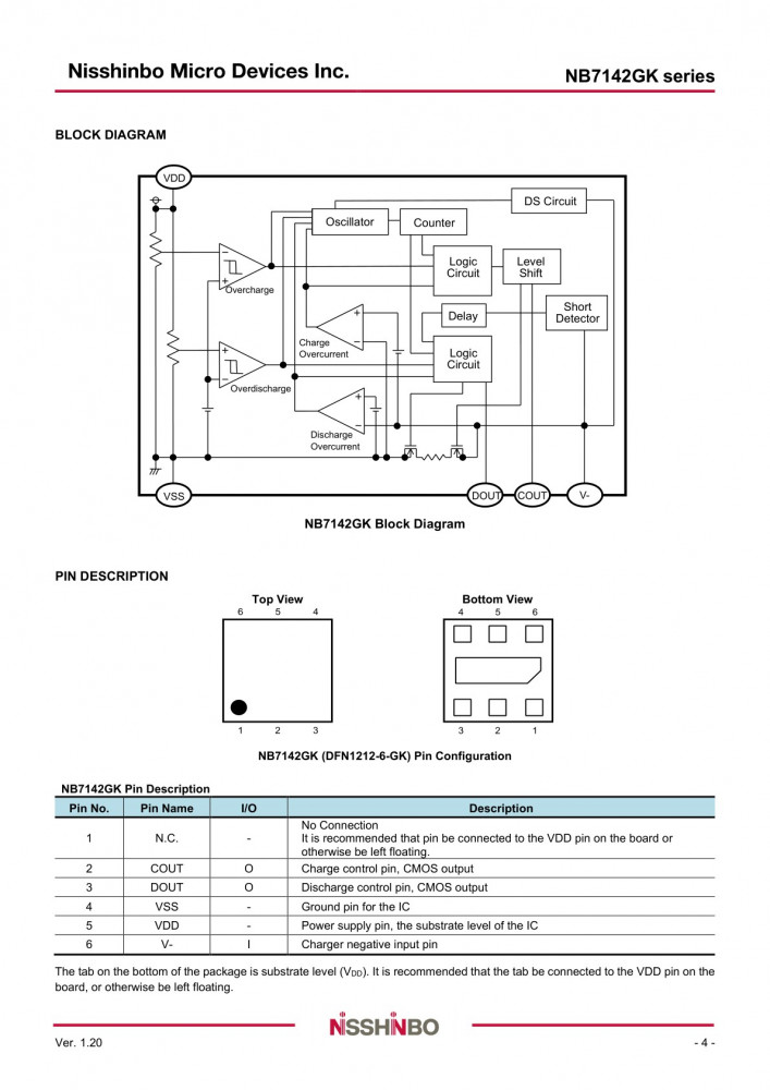 NB7142GK datasheet page 4