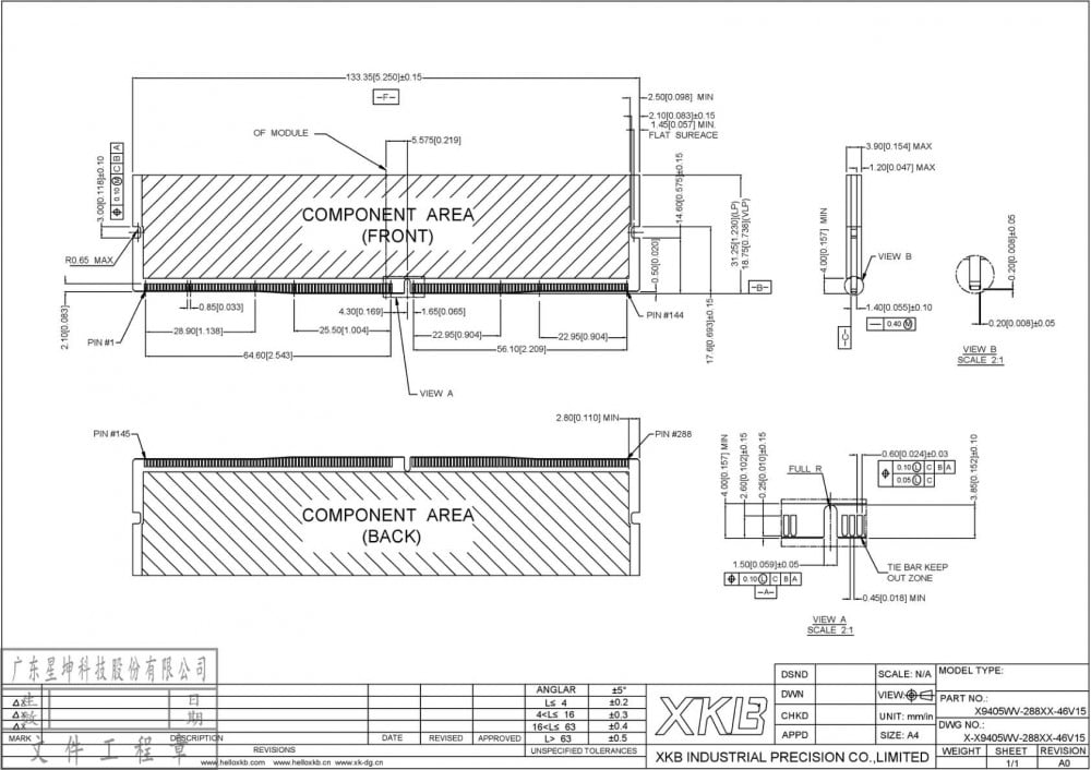 X9405WV-288I2-46V15 technical drawing page 2