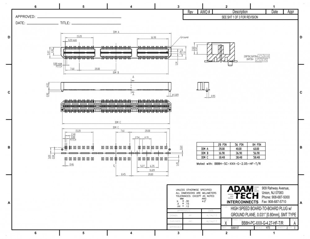 BB8H-PC-028-G-4.27-HF-T/R technical document page 2