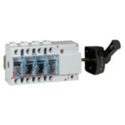Vistop isolating switch 4 poles 63A with black front handle
