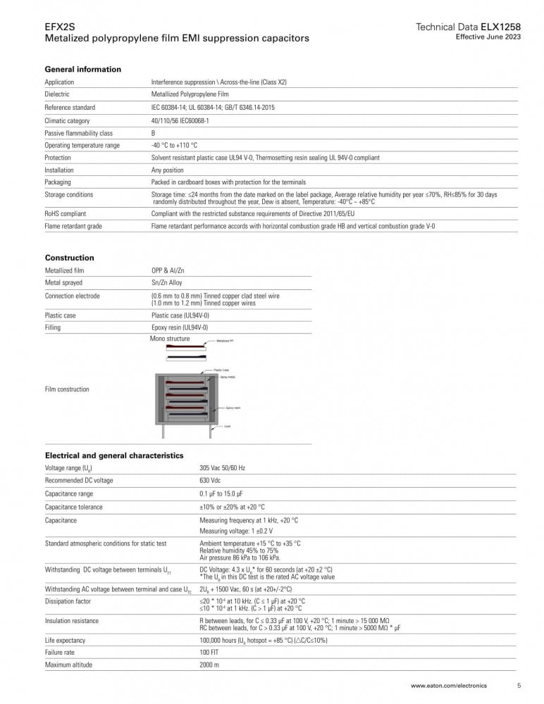 EFX2S datasheet page 5