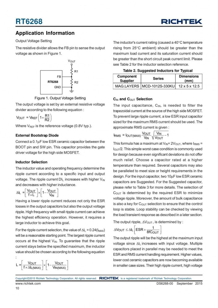 RT6268 datasheet page 10