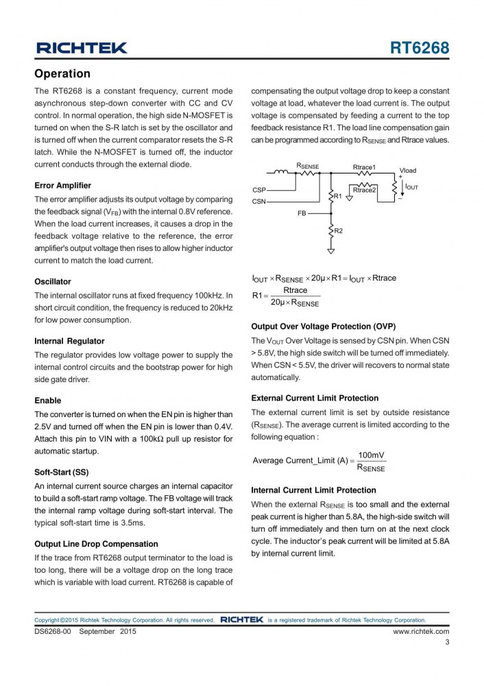 RT6268 datasheet page 3