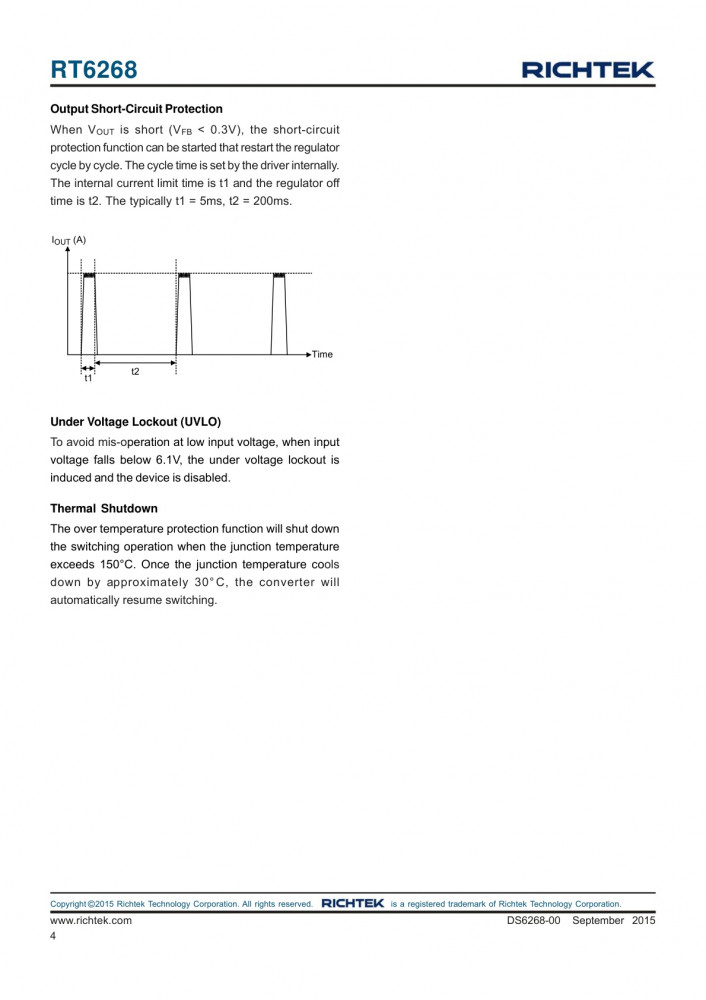 RT6268 datasheet page 4