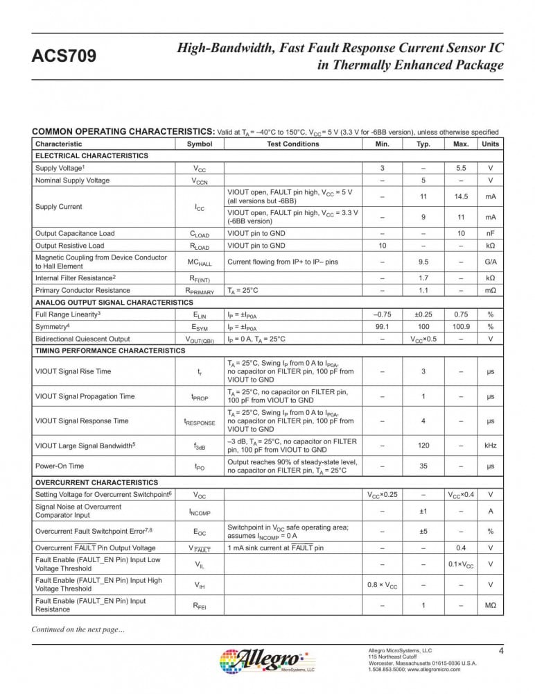 ACS709 datasheet page 5