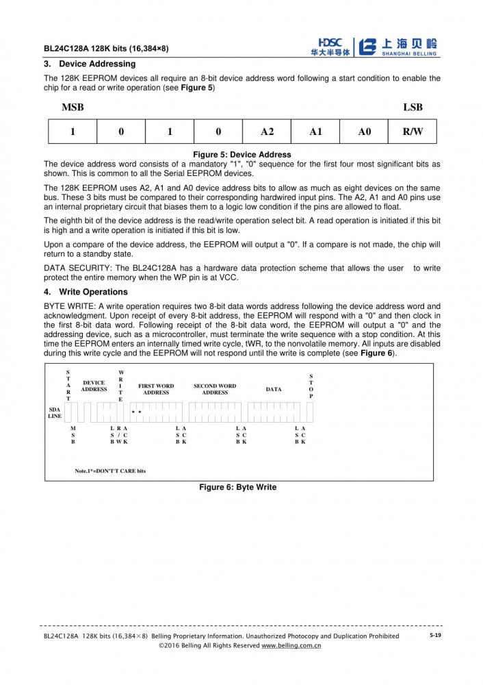 BL24C128A datasheet page 5