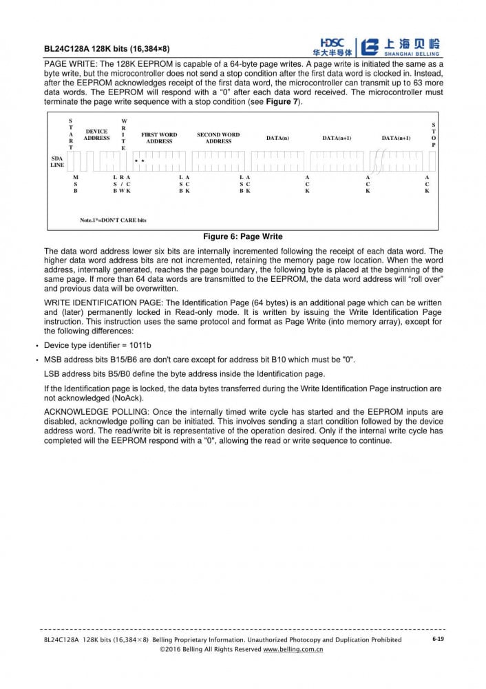 BL24C128A datasheet page 6