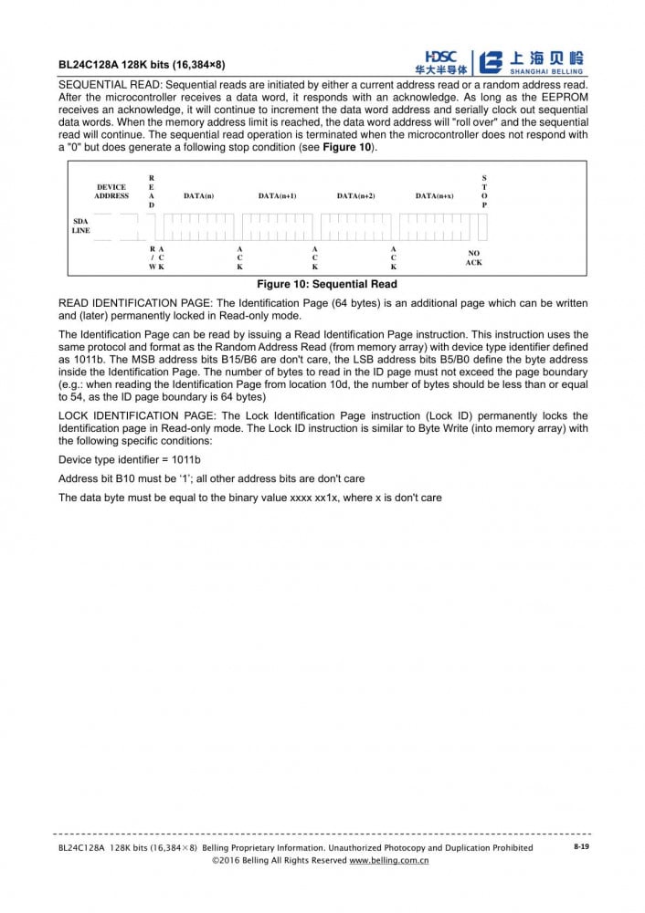 BL24C128A datasheet page 8