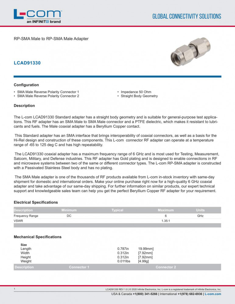 LCAD91330 technical document page 1