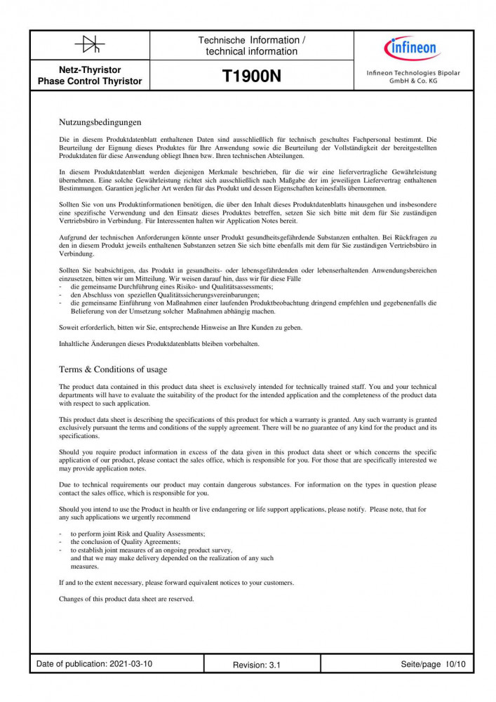 T1900N technical document page 10