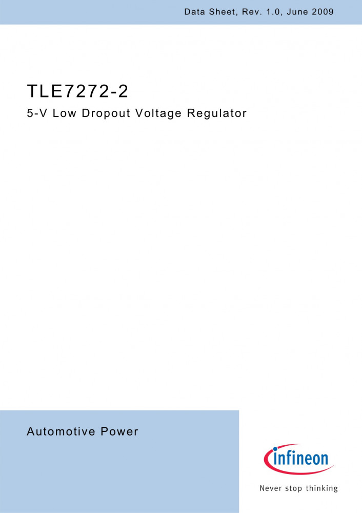 TLE7272-2E datasheet page 1