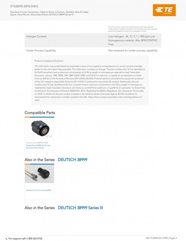 M39029/16-167 technical document page 3