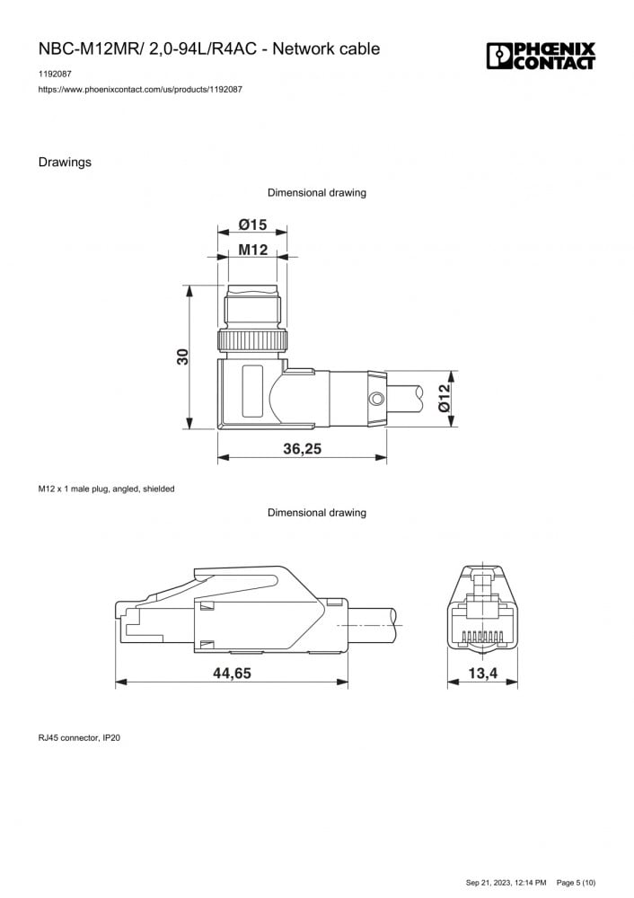 Phoenix Contact 1192087 documentation page 5