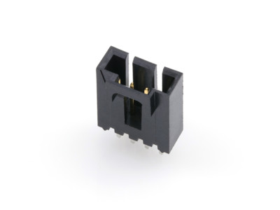 2.54mm Pitch SL Header, Single Row, Vertical, 3.05mm Pocket, Shrouded, 3.30mm Tail Length, 24 Circuits, 0.76µm Gold (Au) Selective Plating, Matte Tin (Sn) Tail Plating