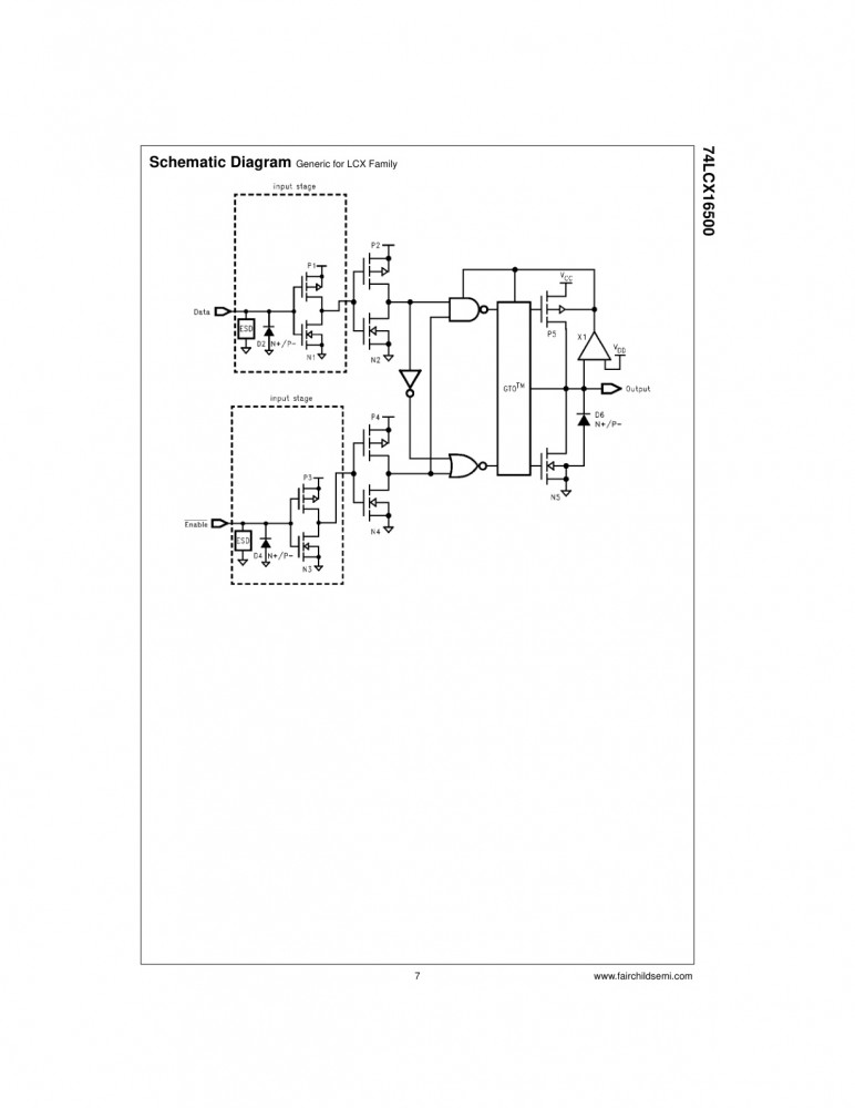 74LCX16500 datasheet page 8