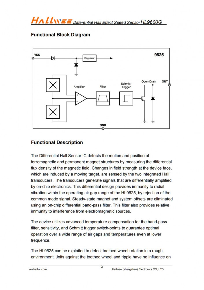 HL9600G technical document page 3