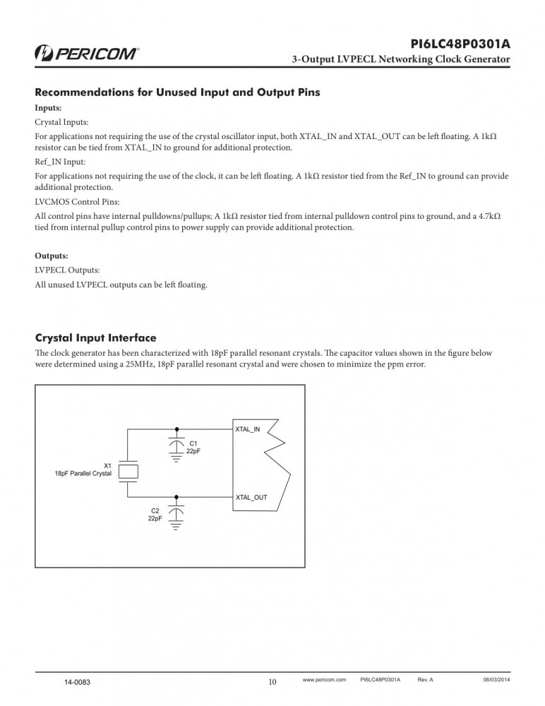 PI6LC48P0301A datasheet page 10