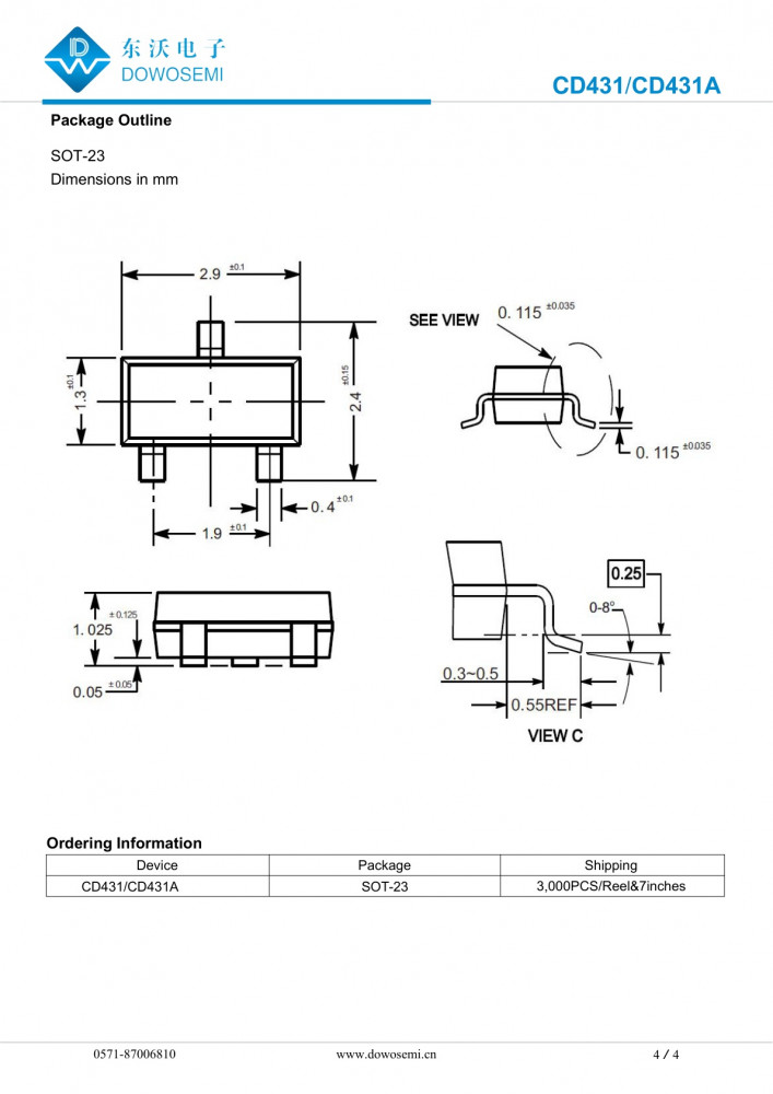 DOWO CD431A datasheet page 4