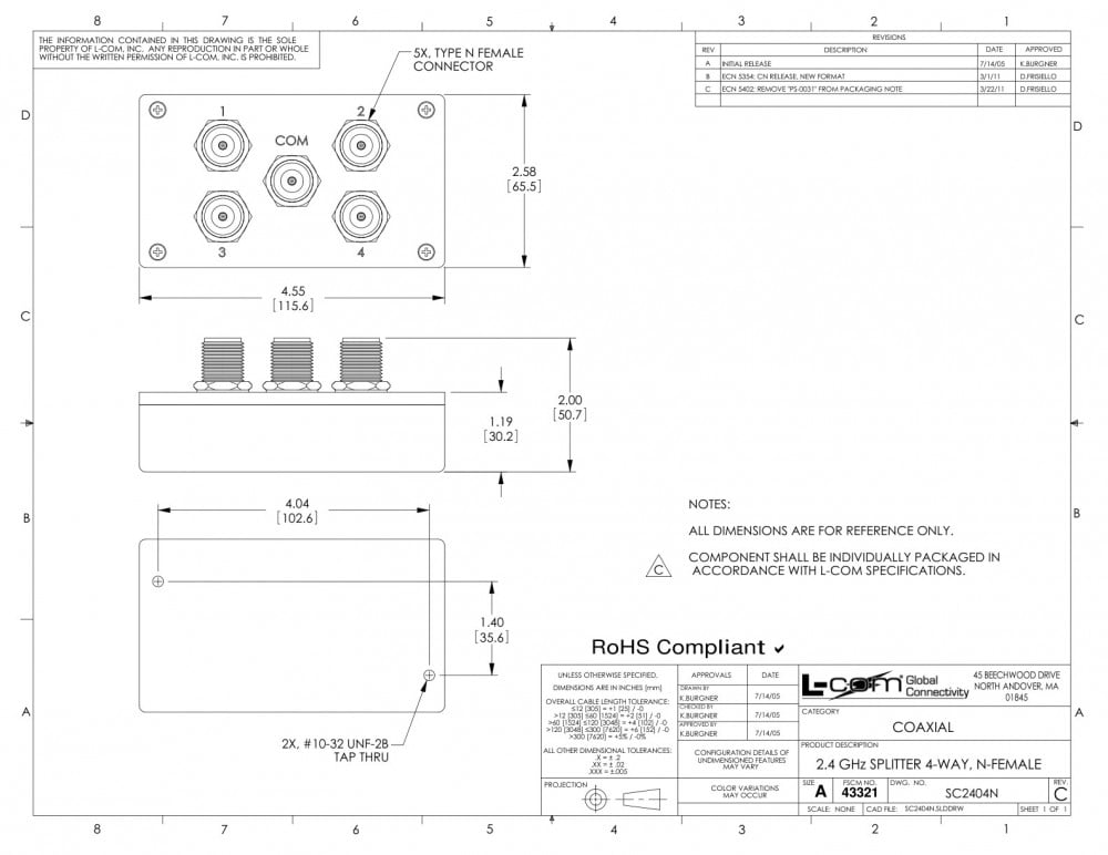 SC2404N technical document page