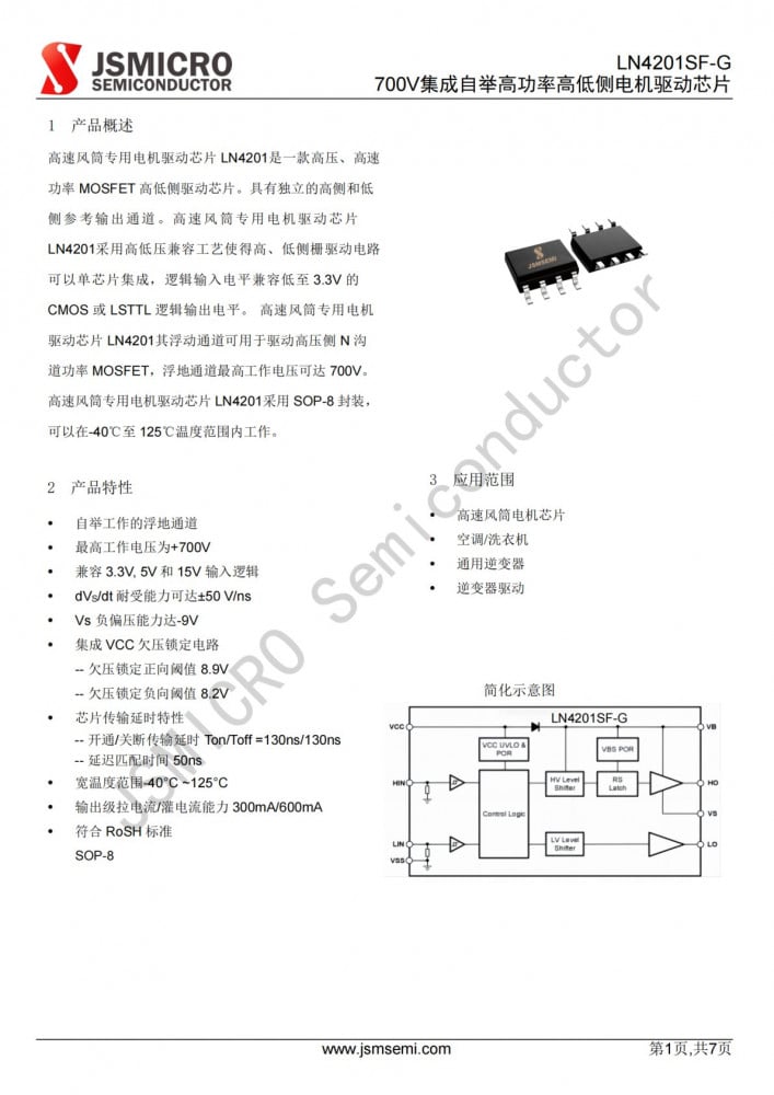 LN4201SF-G datasheet page 1