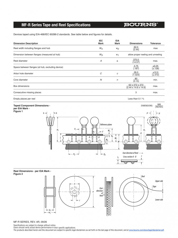 MF-R Series datasheet page 8