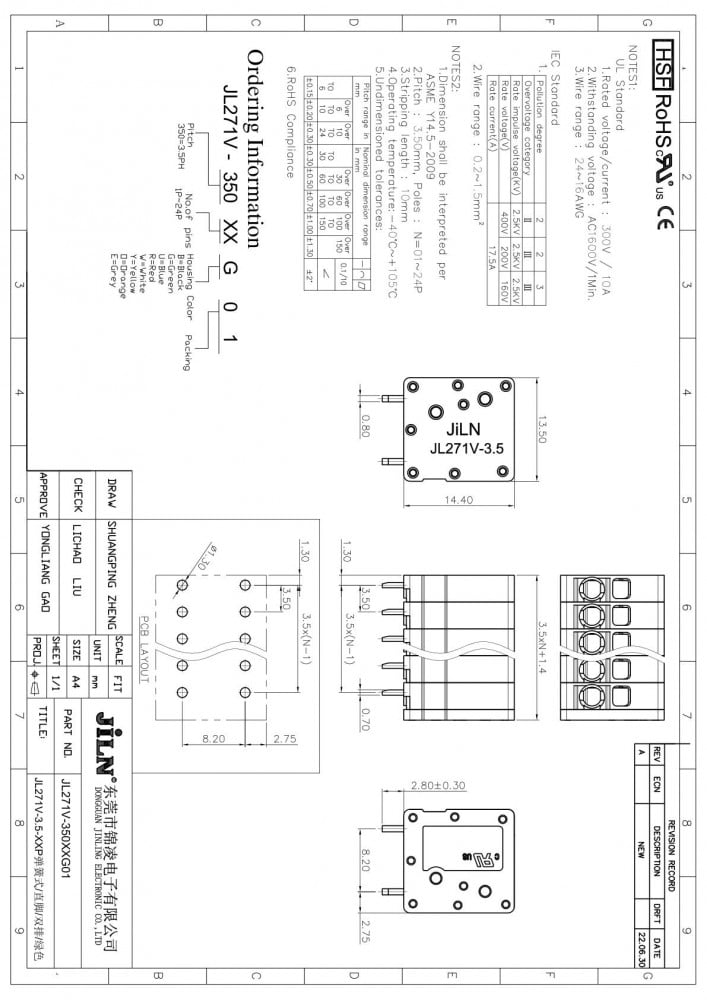 JL271V-35003G01 technical document preview