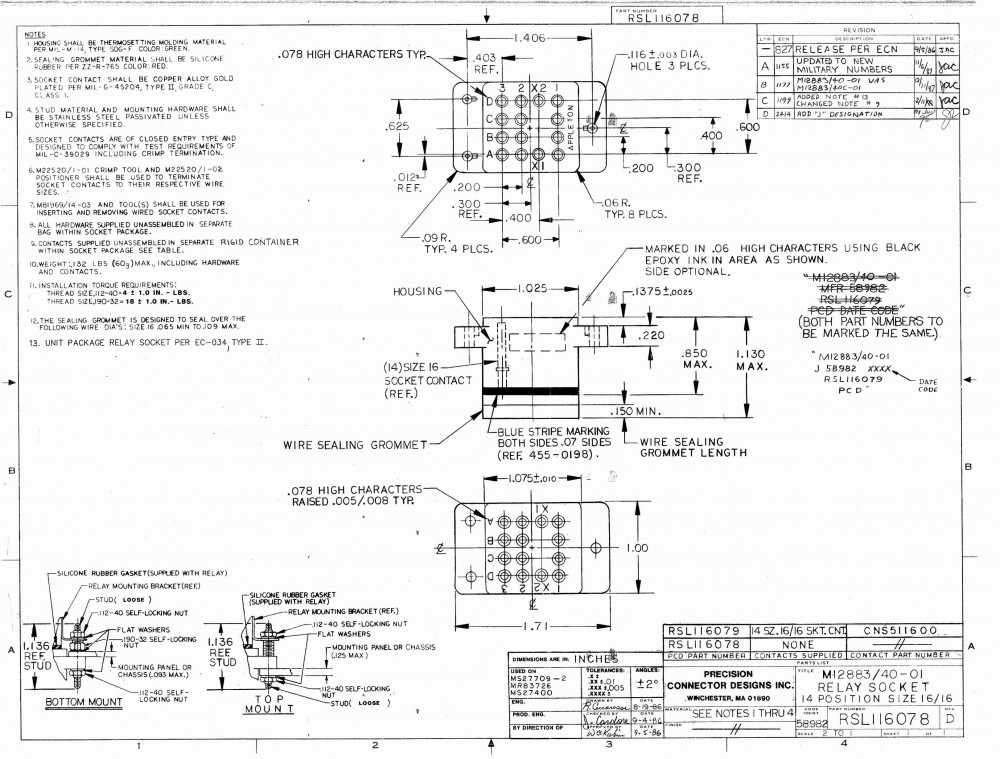 RSL116078 technical document page