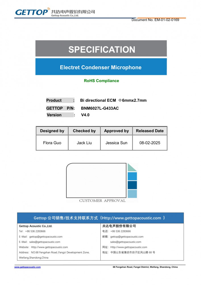 BNM6027L-G433AC datasheet page 1