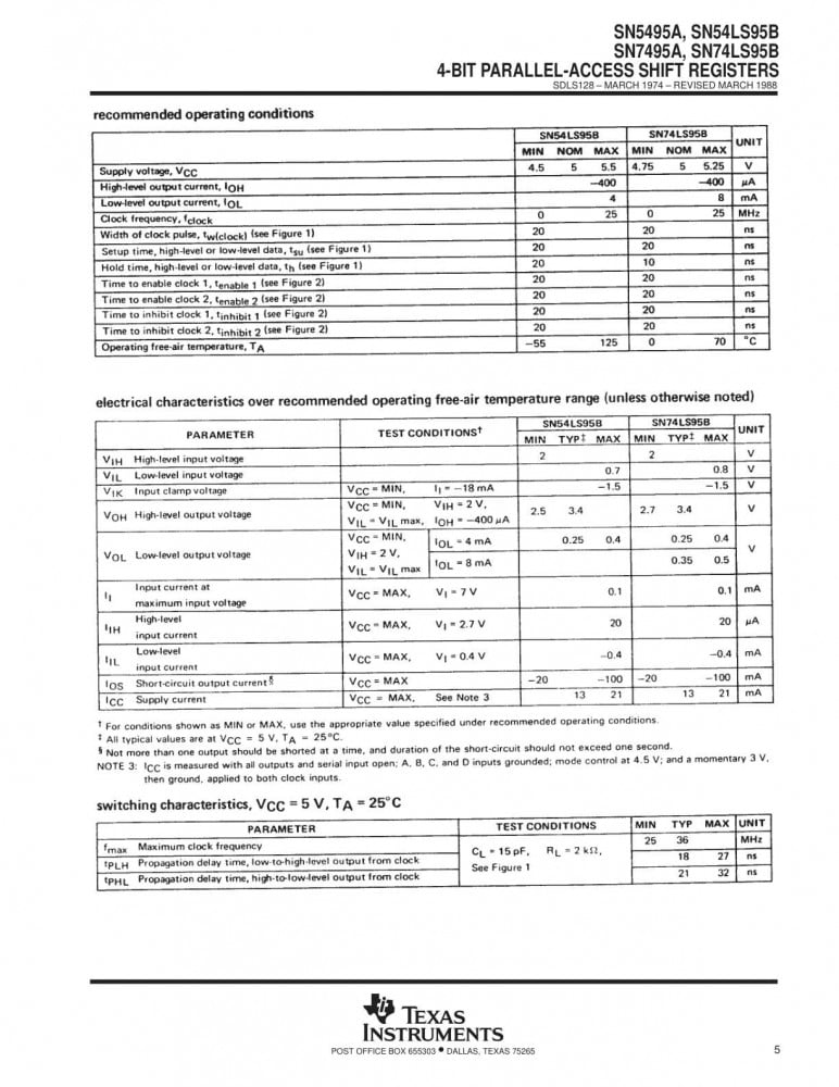 SN7495AJ datasheet page 6