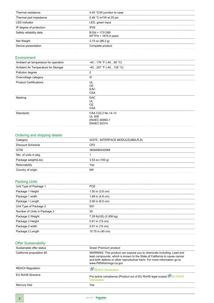 SSP1A450BDT technical document page 2