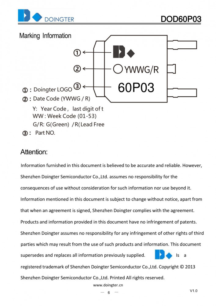 DOD60P03 datasheet page 6