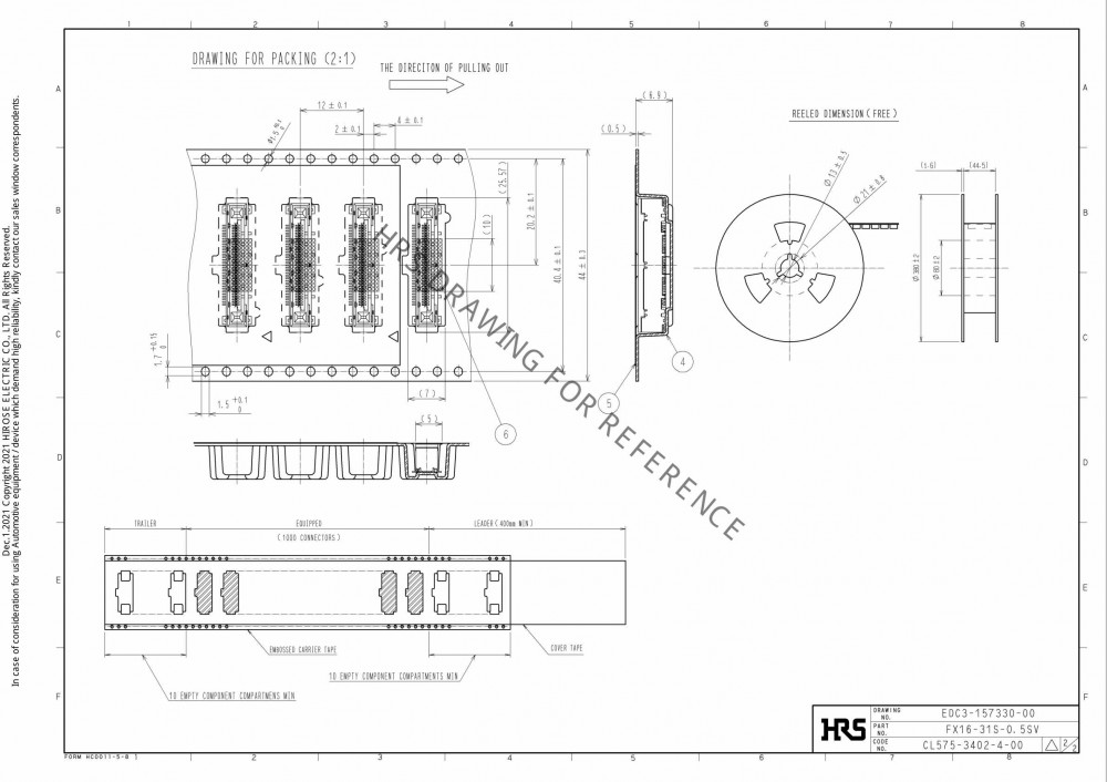HRS FX16-31S-0.5SV technical drawing page 2