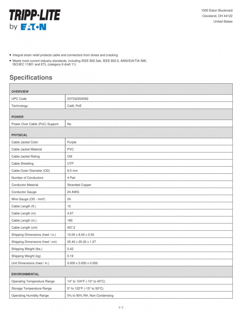 N200-015-PU technical document page 2
