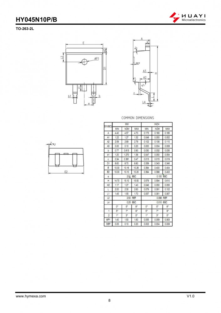 HY045N10P datasheet page 8