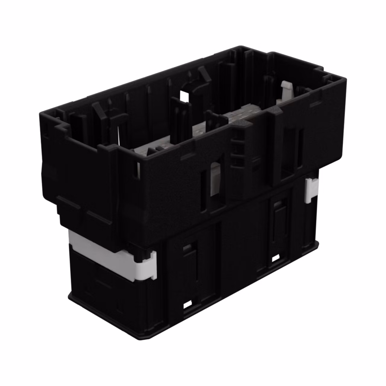 2.40mm, 3.00mm Pitch Compactus Panel Mount Header, 80 Circuits, Vertical, Key B, Black