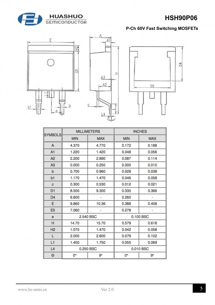 HSH90P06 datasheet page 5