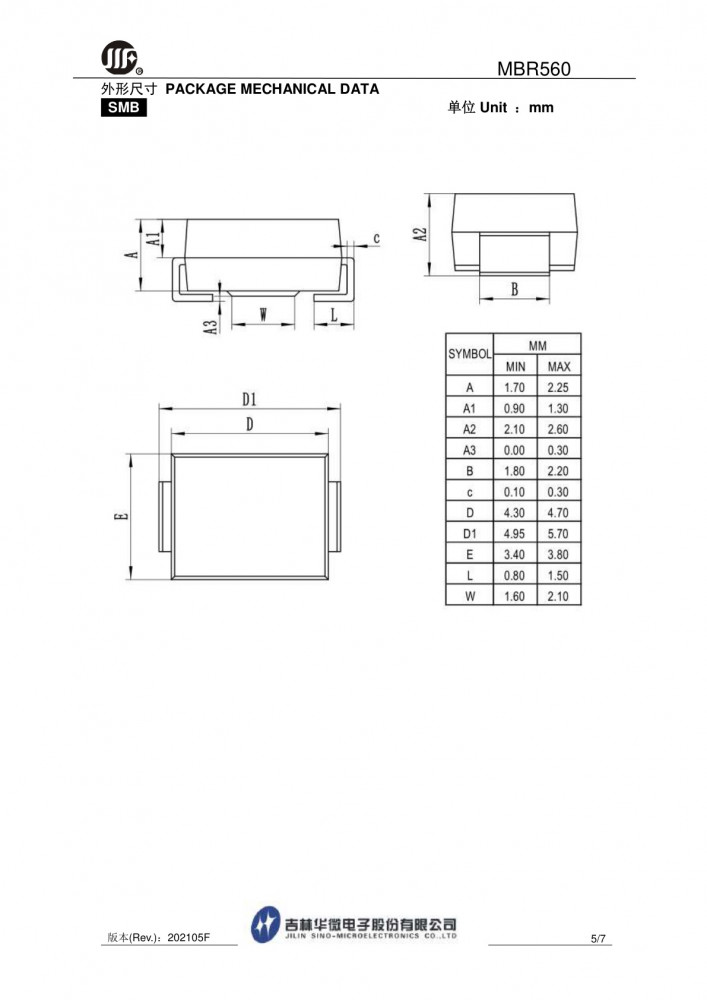 MBR560 datasheet page 5