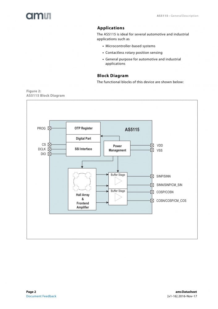 AS5115 technical document page 2